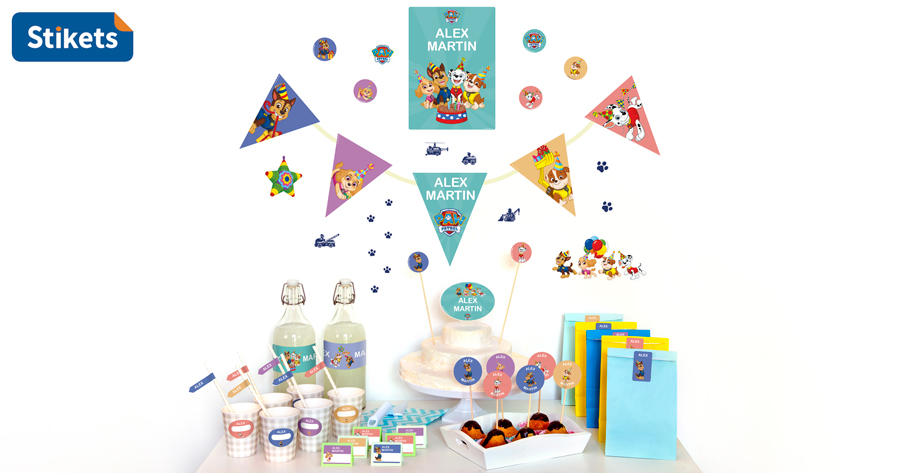 Cartoon Birthday Decoration Pack - Stikets