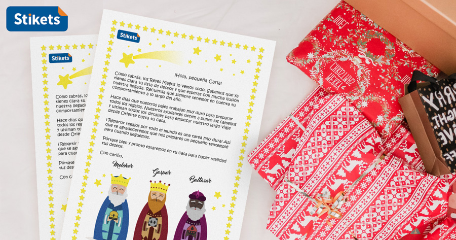 Carta de los Reyes Magos - Stikets