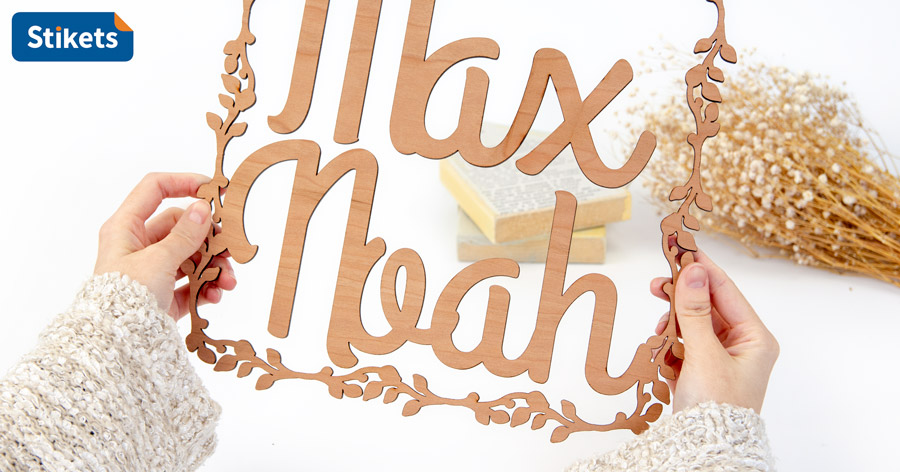 Nombres en madera para decoración grandes - Stikets