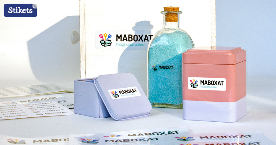 Pegatinas rectangulares personalizadas - Stikets