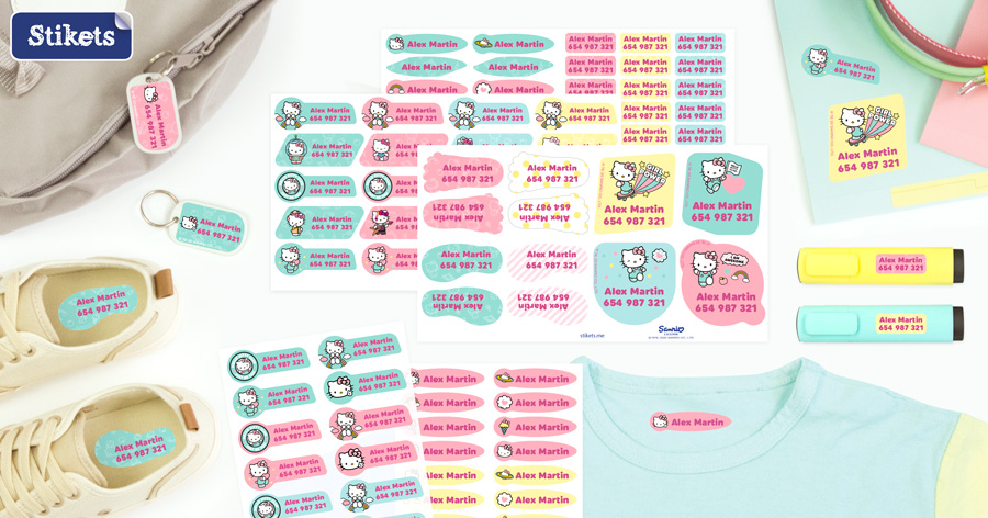 Hello Kitty Name Label Pack - Stikets