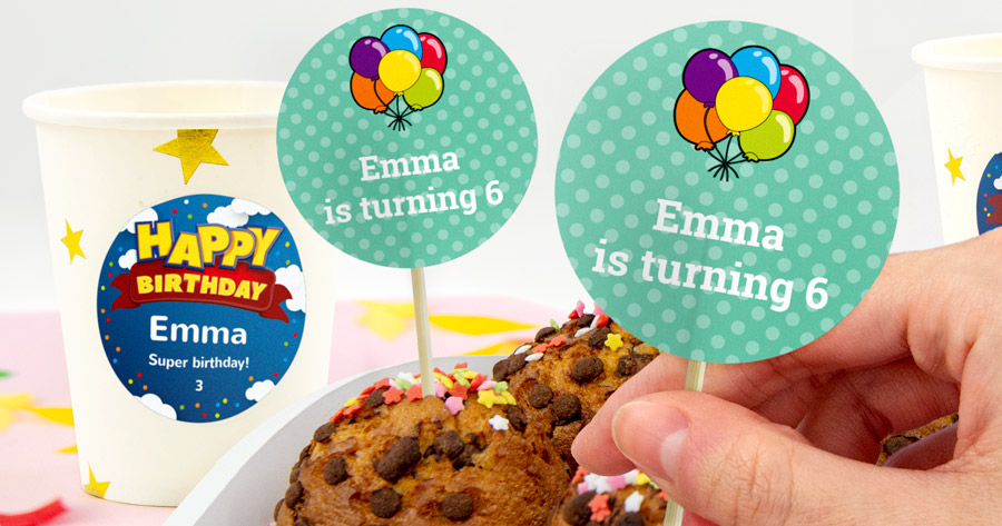 Birthday Labels for all your gifts - Stikets