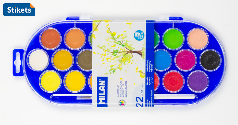 Milan Watercolor 22 colors - Stikets