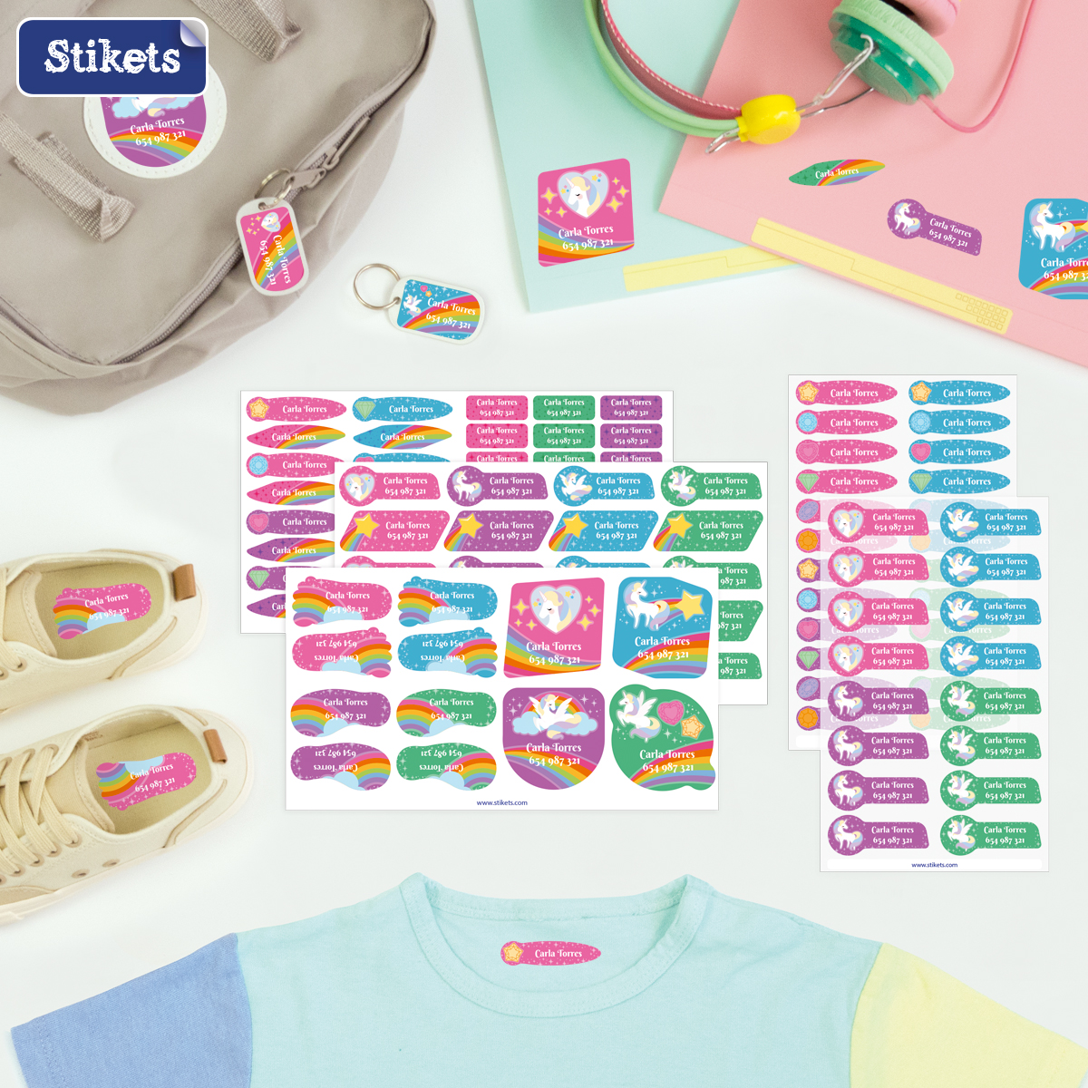 Thematic Pack 114 personalized labels - Stikets