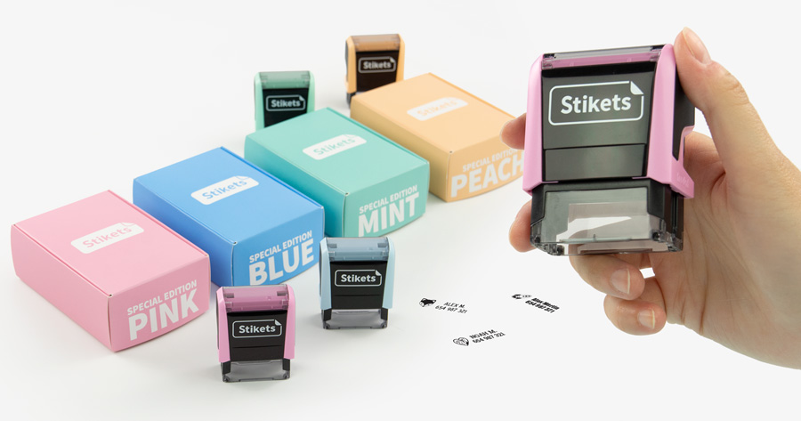 Sello personalizado en color pastel verde menta - Stikets