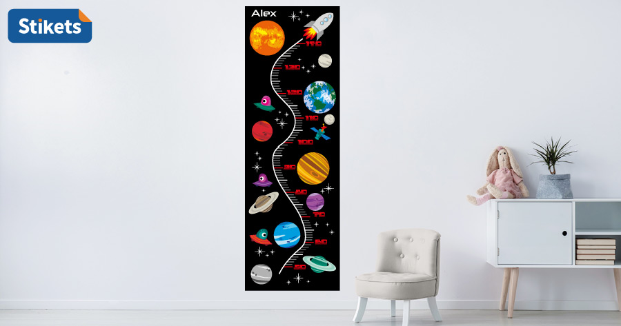 Personalizable Solar System Growth Chart - Stikets