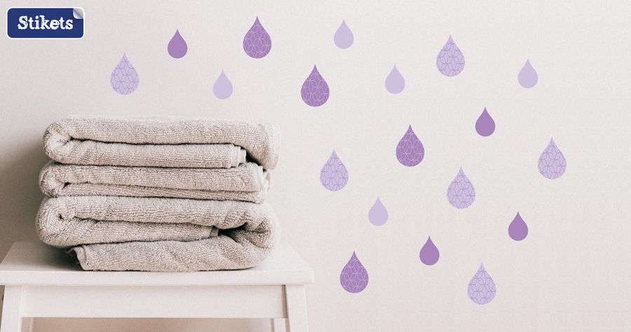 Vinilo de gotas violeta - Stikets