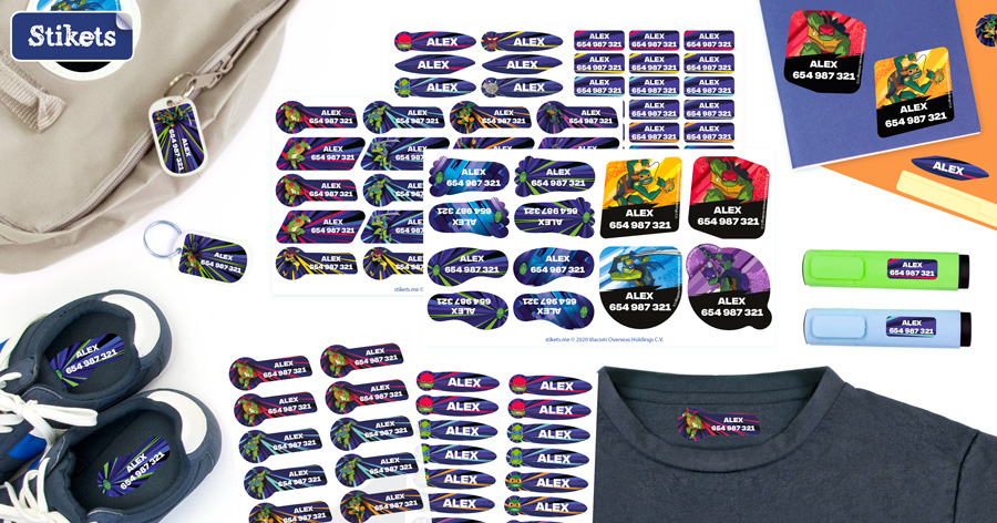 The Ninja Turtles Label Pack - Stikets