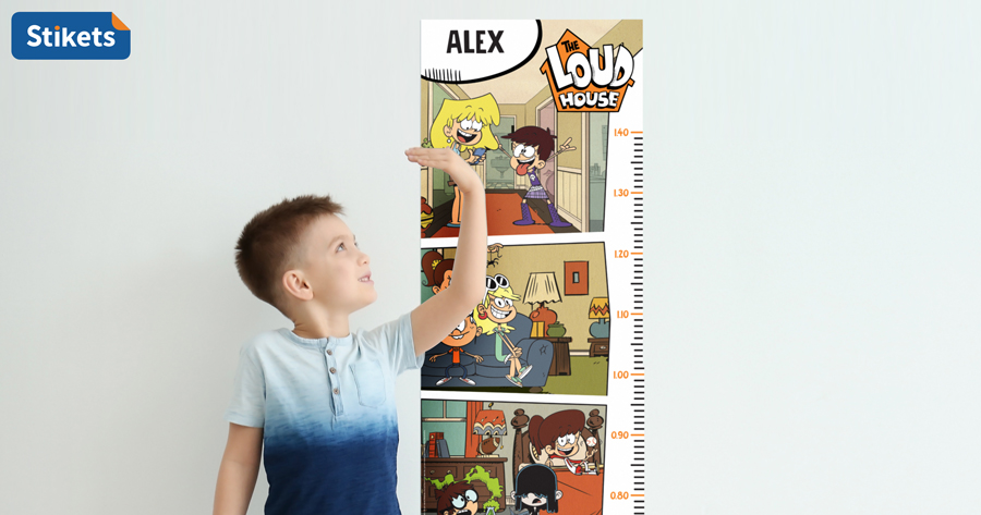 Personalizable The Loud House Growth Chart - Stikets